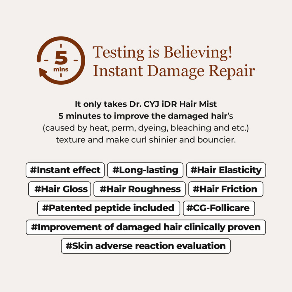 DR. CYJ iDR Hair Mist + Mask Instant Damage Repair Set - 3zbio